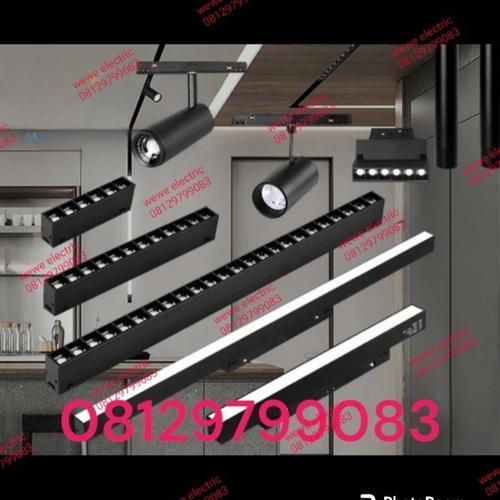 Jual LED TRACK LIGHT REL FLOOD LIPAT GRILL MAGNETIC 6 7 12 18 20 24 ...