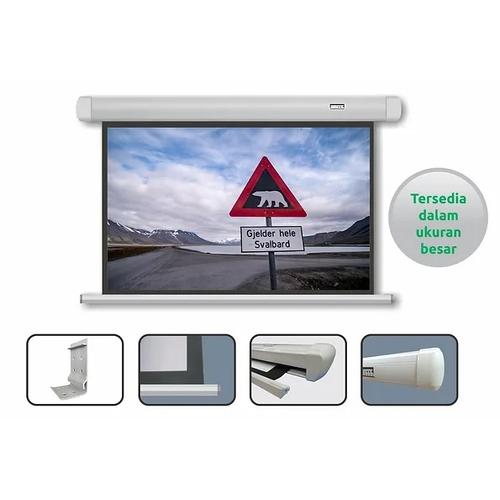 Promo LAYAR PROYEKTOR BRITE SCREEN DMR-2424 DELUXE MOTORIZE SCREEN 96 ...