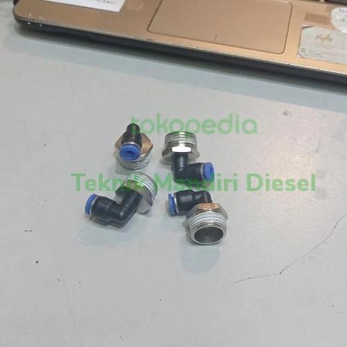 Jual fitting pneumatic PL 10-03 /napple angin pneumatic elbow - Jakarta ...