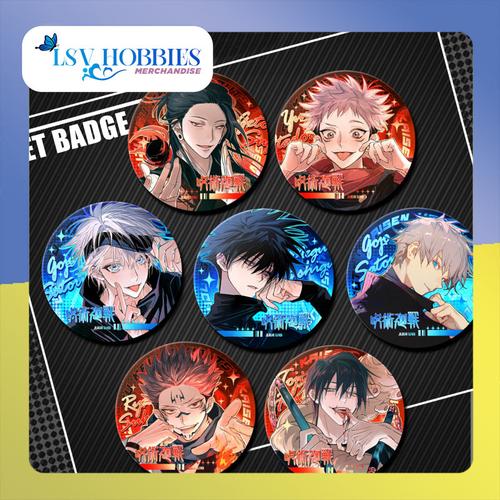 Jual Jujutsu Kaisen Badge Merch Bros Anime JJK Jujutsu Pin Badge - 8 ...