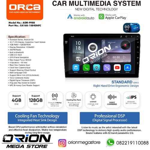 Jual Head Unit ORCA 9 inch ANDROID ORCA RAM 4 GB + 128 GB ROM ANDROID ...