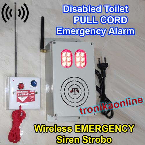 Jual EMERGENCY PULL CORD ALARM DISABLED toilet Panic button WIRELESS ...