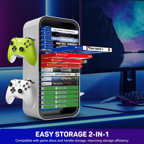 Jual Rak Storage Stand Tower Tempat Disc Kaset Nintendo Switch Xbox PS5 ...