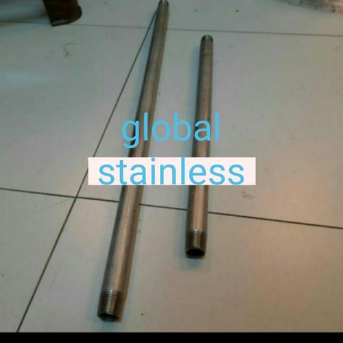 Jual pipa nepel stainless sch 40 10cm 1 1/2"inch /pipe nepple ss304 sch ...