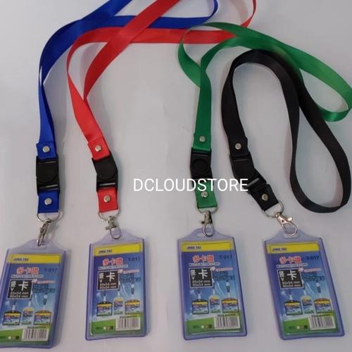 Jual Name Tag ID Card Holder Bolak Balik 2 Sisi Bening Portrait ...