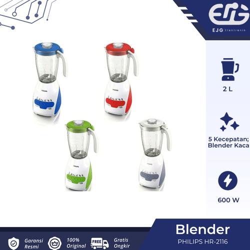 Jual PHILIPS HR2116 Blender Gelas Kaca 2 Liter / HR-2116 - Hijau - Kota ...