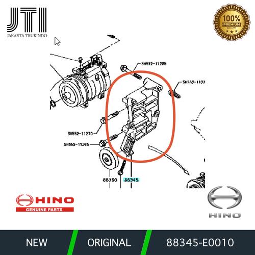 Jual BRACKET COMPRESSOR HINO 500 88345-E0010 88345E0010 - Jakarta Barat ...
