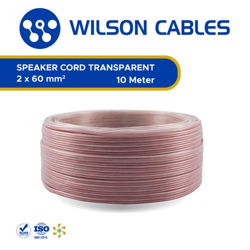 Promo Wilson Cables - Kabel Audio 2x60 (2x1.5) 10 Meter - Transparan ...