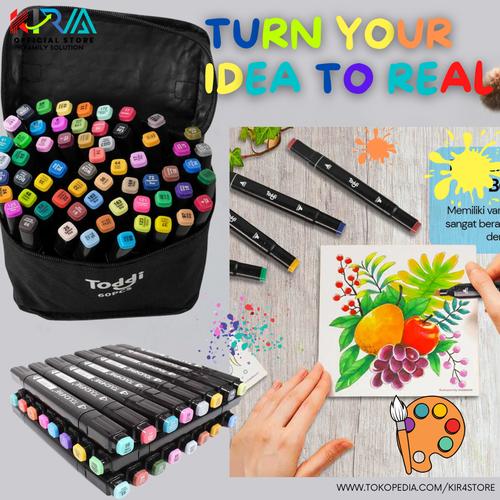 Promo Spidol Stabilo Warna Dual Side Set-Art Marker-Gambar Tulis ...