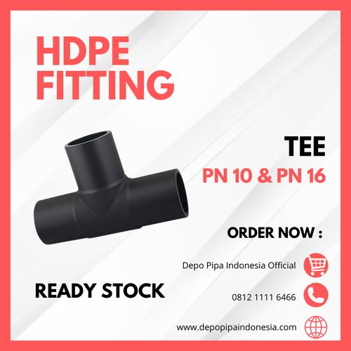 Jual Tee Butt Fusion Fitting Pipa HDPE PN10 Dia. 90 mm - 800 mm - Dia ...