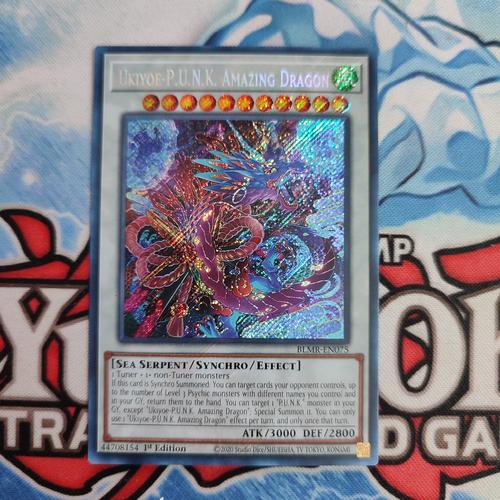 Jual yugioh ukiyoe P.U.N.K amazing dragon BLMR secret rare original ...