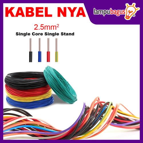 Promo Kabel Listrik NYA 2.5mm / Kabel Engkel Tembaga Asli 3 Meter SNI ...