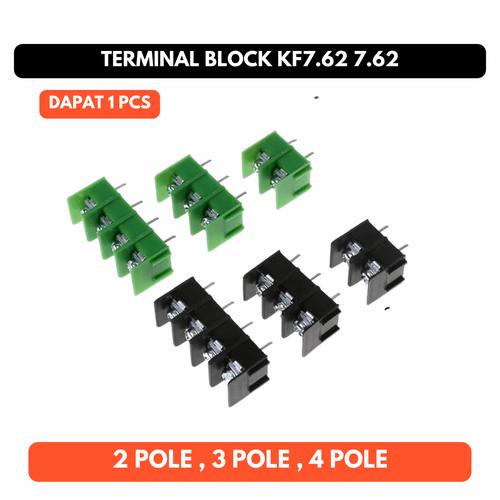 Jual Terminal Block 7.62 2P 3P 4P 2 3 4 P Pin Splice Connector Blok ...