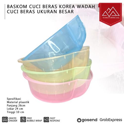 Promo Nagata Baskom Cuci Beras Korea Besar Sayuran Buah Saringan ...