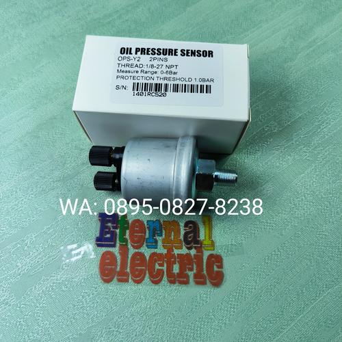 Jual VDO Oil Pressure Sensor Genset 0-6bar 1/8-27NPT 2 Pin 10mm 6bar ...