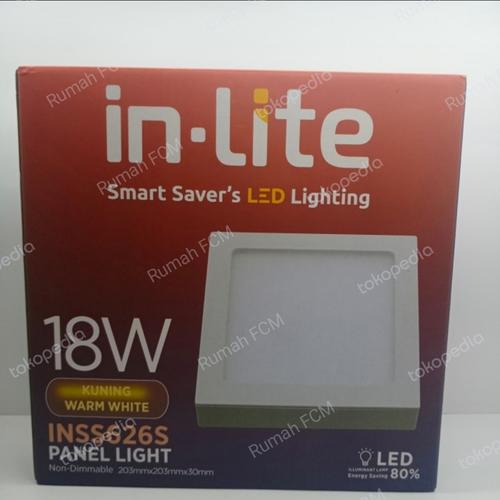 Jual InLite Lampu Downlight Panel 18w Outbow Kotak Kuning Inlite ...