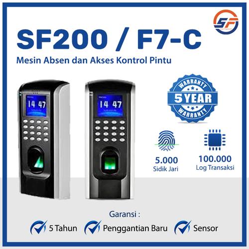 Jual Fingerprint ZKTeco SF200 Mesin Absensi & Akses Kontrol Kartu Mifare - Proxy 125 Khz ...