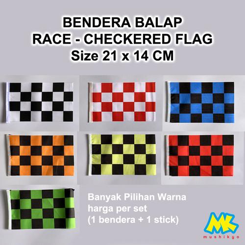 Jual Bendera Balapan Kecil / Race Racing Hand Waving Flags - Merah ...