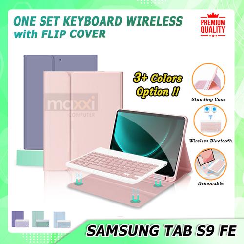 Jual Samsung Tab S9 FE 5G X510 X516B Wireless Keyboard Keybord Kibord ...