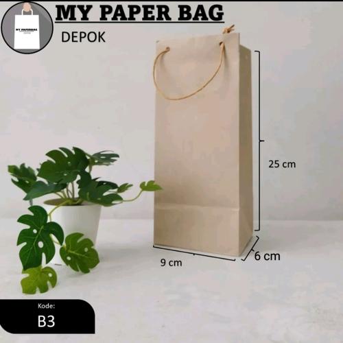 Jual Paper bag botol, paper bag Tumbler, paper bag payung - coklat ...