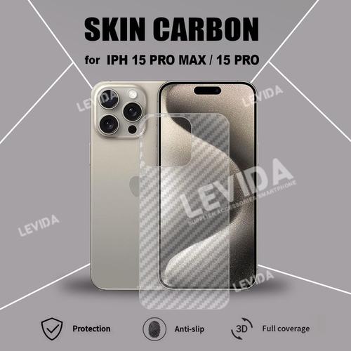 Jual Skin Carbon IPHONE 15 PRO Skin Back 3D Antigores Skin Carbon ...