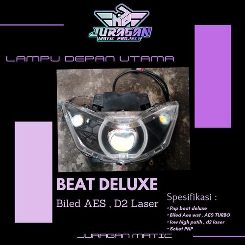 Jual lampu depan custom biled aes D2 laser Honda beat deluxe - t all ...