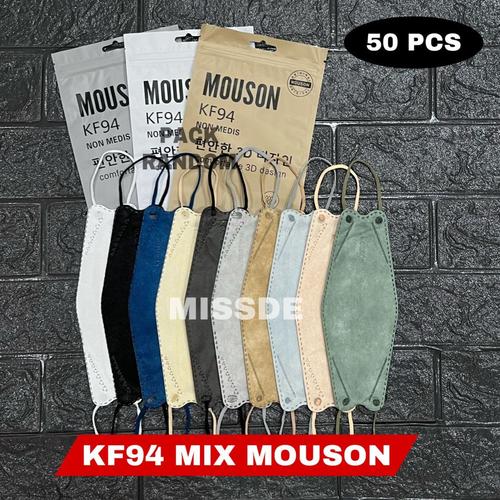 Jual MASKER KF94 MOUSON HARGA GROSIR ISI 50 PCS (5 PACK) - KF CREAM 5 ...