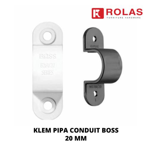 Jual KLEM PIPA CONDUIT BOSS 20MM / PIPA PUTIH / PIPA HITAM - Hitam ...