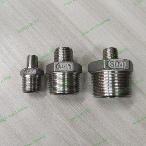 Jual V Sok Nepel / Double Nepel Reducer Stainless 304 1/2 x 1/4" inch - Jakarta Barat - Maju ...