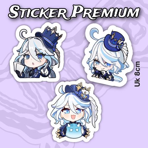 Jual Sticker Furina Genshin impact pack 3 pcs premium waterproof - Kota ...