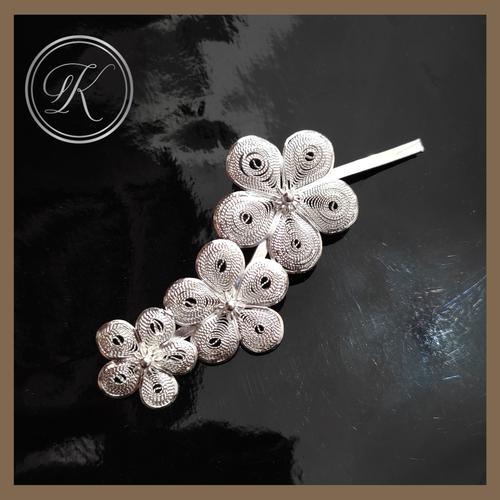 Jual Bros Jilbab Premium Bunga Tiga Rangkai Silver Khas Jogja - Kota ...