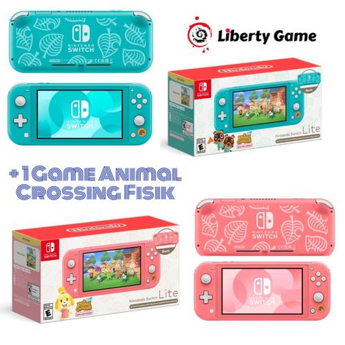 Promo Nintendo Switch Lite Console Animal Crossing Isabelle Aloha ...