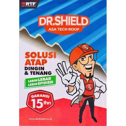 Jual Dr Shield Atap UPVC Hollow RF1065 Putih Doff / Biru Doff Tebal ...