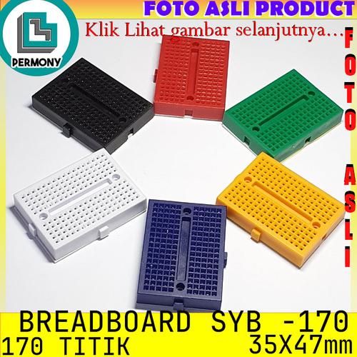 Jual SYB-170 Breadboard Mini SYB170 papan roti pcb mini board ...