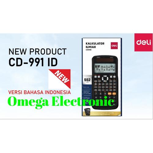 Jual Deli CD-991ID Scientific Calculator FX CD 991 ID Kalkulator Ilmiah - Jakarta Utara - Omega ...