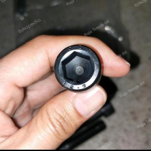 Jual baut l + mur + ring plat lebar baja m6x30, full drat promo - Kab ...