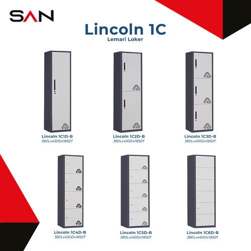 Jual Loker Besi Lemari Locker Besi Abu Abu SAN LINCOLN 1 Kolom 1 - 6 ...