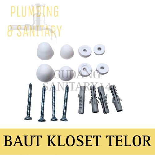 Jual Baut kloset telor caps baut closet dop penutup baut telur kloset ...
