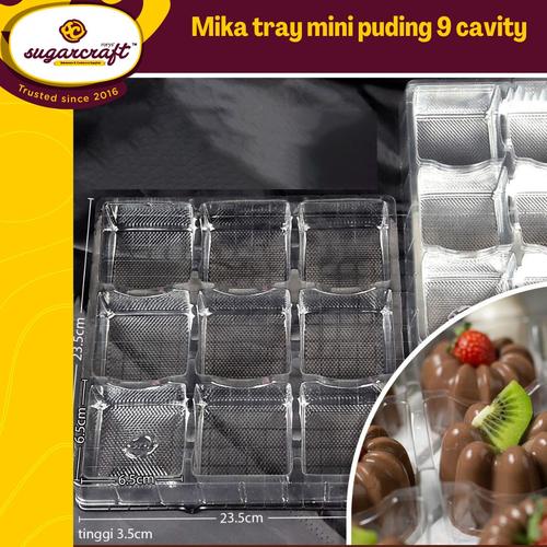 Jual Tatakan mini puding jelly mika tray 9 lubang per pack 10pcs ...