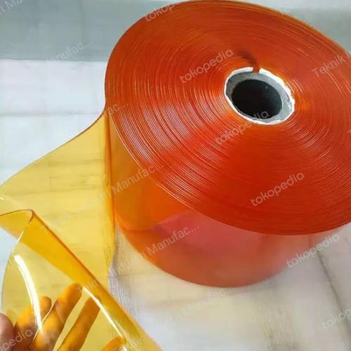 Jual Tirai Plastik PVC / PVC Curtain kuning Clear 3mm x 20cm / 20meter ...