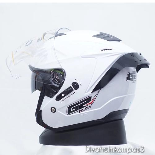 Jual HELM HALF FACE G2 OPTIMAX PAKET GANTENG SPOILER (Double Visor ...