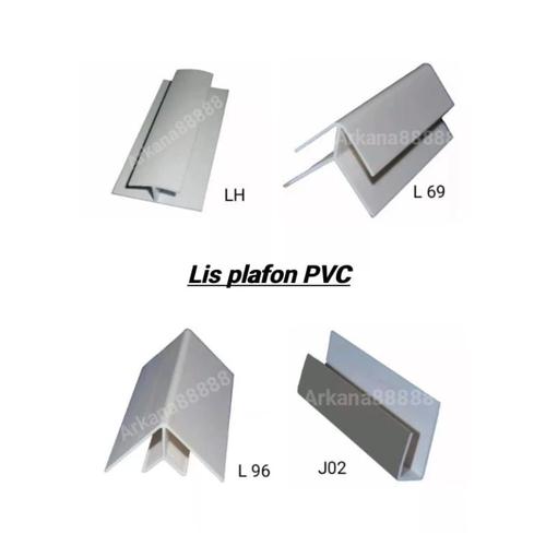 Jual lis plafon pvc / list plafon sambungan siku L penutup - L69, 2 meter - Jakarta Barat ...