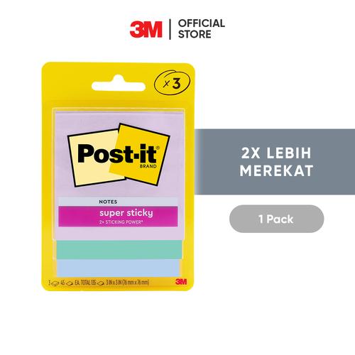 Promo 3M Post-it Super Sticky Notes, Memo Tempel, 3321-3SSJP - Kab ...