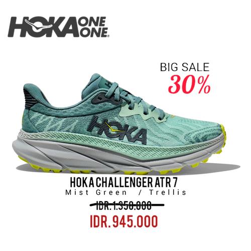 Jual HOKA ONE ONE CHALLENGER ATR 7 MIST GREEN/TRELLIS 100% ORIGINAL ...