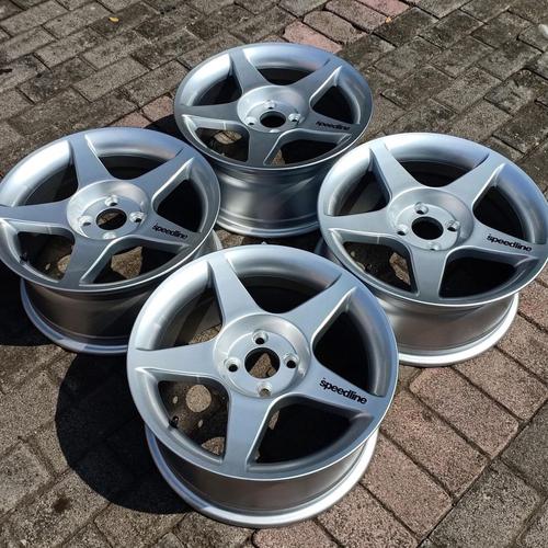 Jual Velg Speedline MIM Mirror design R16x7.5 et. 35 4x100 like new ...
