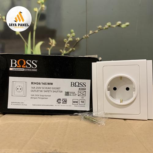 Jual stop kontak boss B3000 b3426/16S WW - Jakarta Pusat - Jaya Panel ...