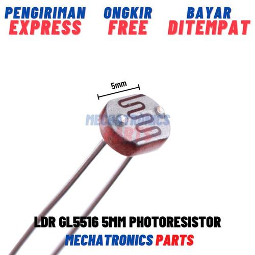 Jual LDR GL5516 5MM PHOTORESISTOR PHOTO RESISTOR GL 5516 - Kota Bandung ...