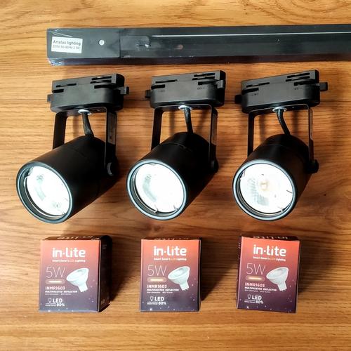 Jual promo 4 Led inlite 4000k 7w lampu track sorot LED INLITE 7W rel 1m ...