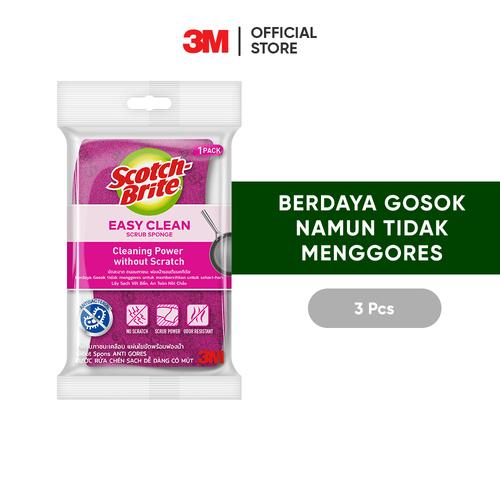 Jual 3M™ Scotch-Brite™ Sabut Spons Anti Grs Anti Bakteri / Easy Clean 1 ...
