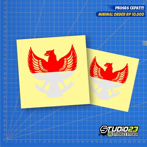 Jual Stiker Garuda Merah putih Cutting Sticker - 6x6 cm - Kota ...